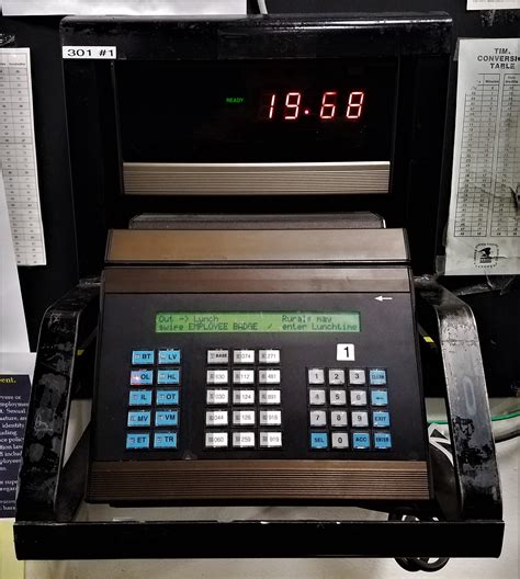 Work Time Clock Landline Phone Office Phone Time Clock
