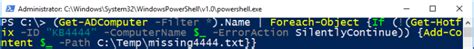 Powershell Collect Information About Installed Updates Hotfixes On All Domain Computers Sid