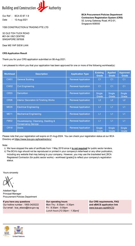 Company Qualifications Ysb