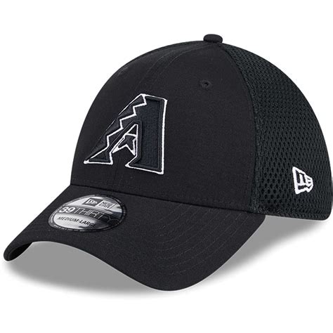 Mens Arizona Diamondbacks New Era Black White Neo 39thirty Flex Hat