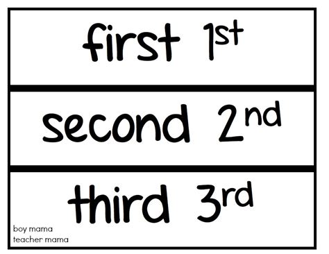 Teacher Mama Ordinal Number Practice And After Babe Linky Babe Mama Teacher Mama