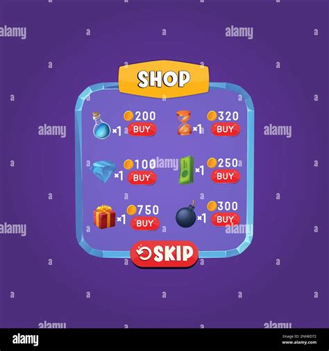 Shop Menu And Pop Window Options Mobile Application Ui Elements Ui