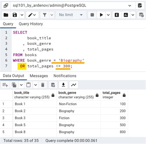 Sql 101 Chapter 5 Advanced Sql Filtering How To Refine Your Queries For Better Data Insights