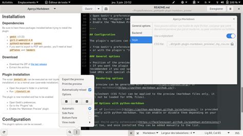 Gedit Plugin Release Of Markdown Preview 10 Rgnome