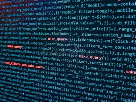 developer working on source codes on computer at office data bits