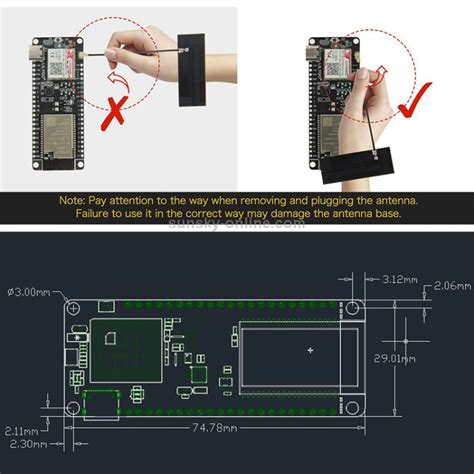 TTGO T Call V1 4 ESP32 Wireless Module FPC Antenna SIM Card SIM800L Module