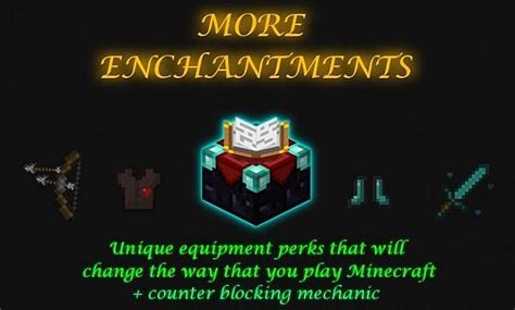 More Enchantments Minecraft Mod