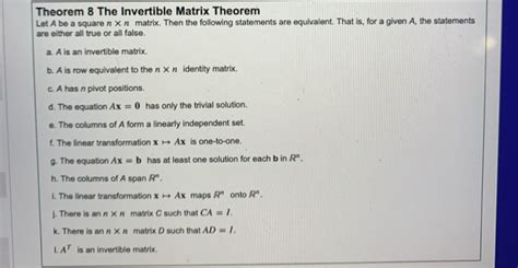 solved this learning module introduced the invertible matrix