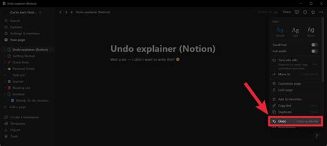 How To Undo In Notion Android Authority