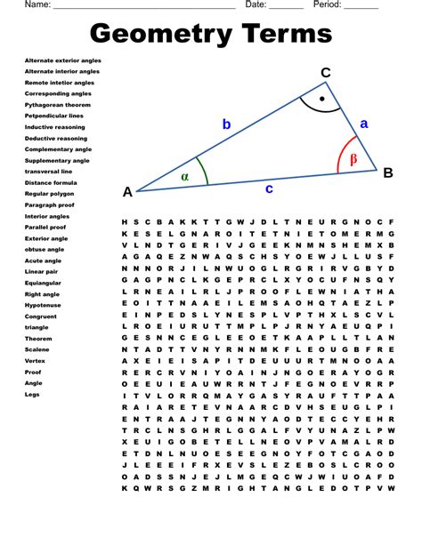 Geometry Formulas Angles