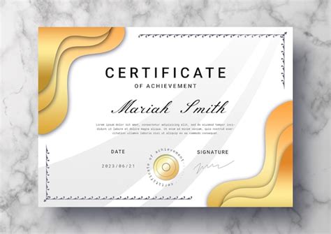 Certificate Template Psd Photoshop