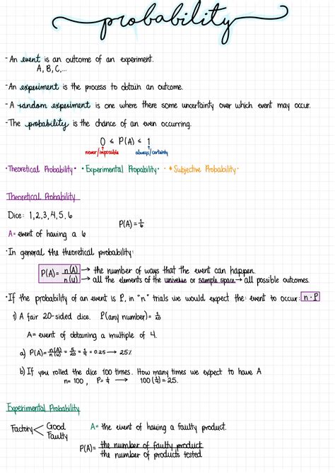 Solution Ib Probability Notes Studypool