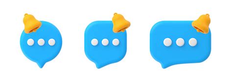 3d 말풍선과 종소리가 있는 채팅 아이콘 알림 아이콘에 대한 스톡 벡터 아트 및 기타 이미지 알림 아이콘 3차원 형태 소셜 네트워킹 Istock