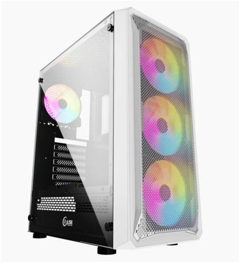 Powercase Компьютерный корпус Mistral Z4 Mesh Led White Matx Atx Mini Itx Midi Tower без БП