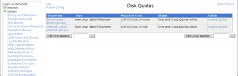 Quotas Mn Linux
