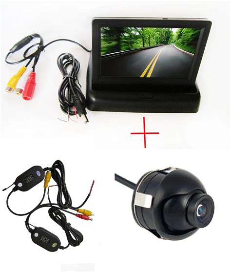 미니 주차 카메라 와이파이 카메라 무선 소니 Ccd 자동차 360 도 후면보기 리버스 카메라 43 Tft Lcd