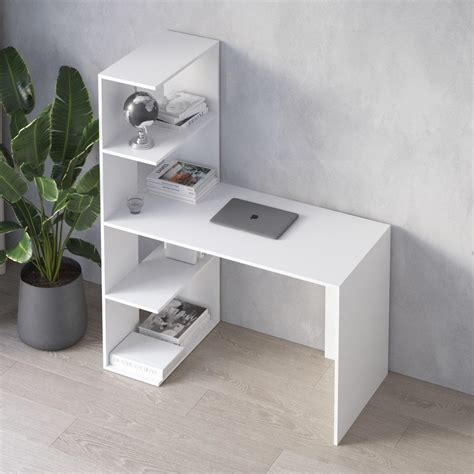 Компютерний стіл Vays M 16 письмовий з боковим стелажем зліва ЛДСП 120×60×148 см для дому