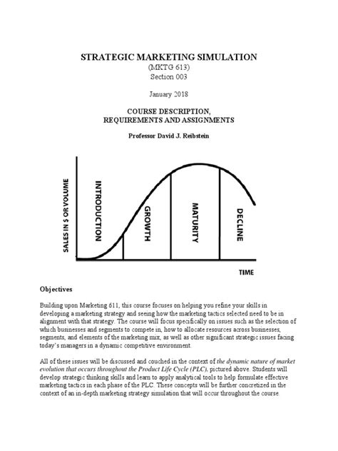 00 Strategic Marketing Simulation Syllabus Pdf Marketing Strategy