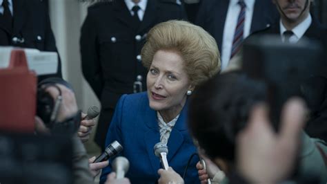 First Look At Gillian Anderson As Margaret Thatcher In The Crown