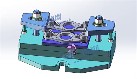 831008拨叉铣断面机械夹具设计sw21版三维模型说明书cad图纸c22249 艺图网