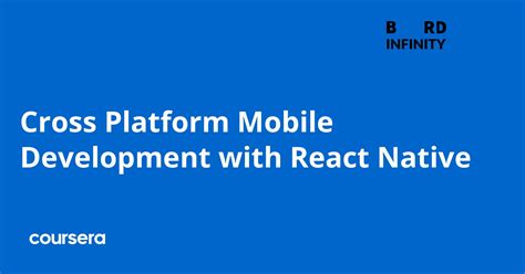 Cross Platform Mobile Development With React Native Coursera