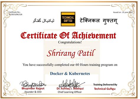 Shrirang Patil On Linkedin Hello Connections😊😎 Proudly Showcasing My Certificate In Docker And