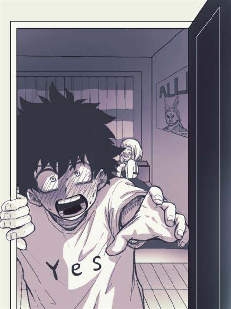 Deku And Uraraka S Promiscuous Situation My Hero Academia Know Your Meme