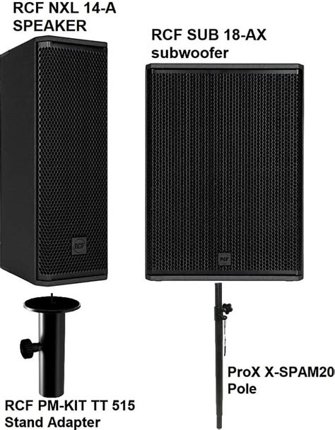 Rcf Nxl 14 A 6 Active 2 Way Speaker 2100 Watts Rcf Sub Reverb