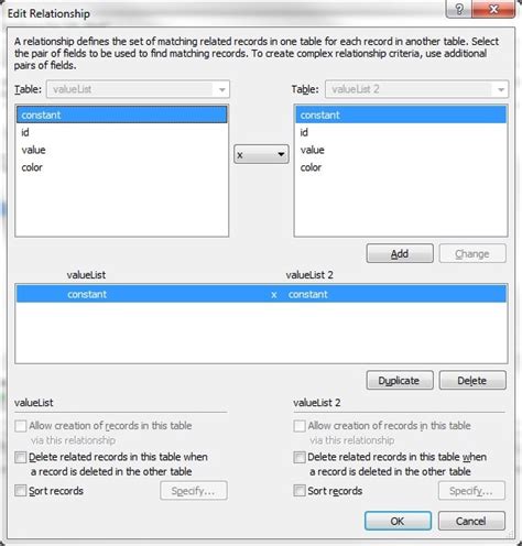 creating value lists with unstored calculations