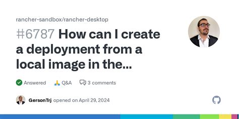 How Can I Create A Deployment From A Local Image In The Rancher Cluster