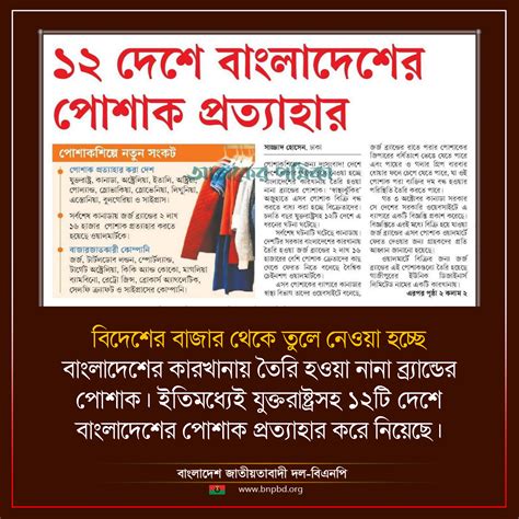 ১২ দেশে বাংলাদেশের Bangladesh Nationalist Party Bnp