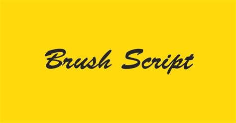 Brush Script Mt Font Fonts Hut