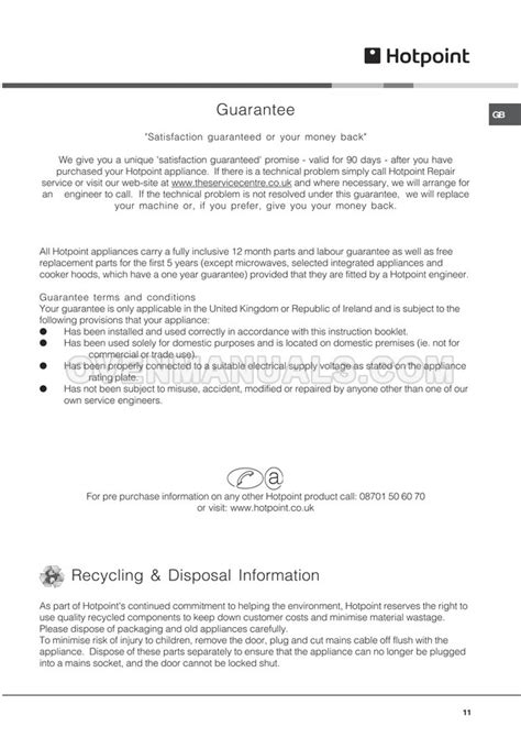 Hotpoint Crm641dx Stove Operating Instructions