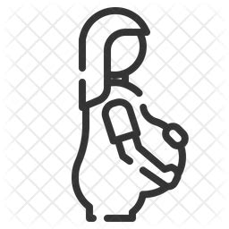 Pregnant Icon Download In Line Style