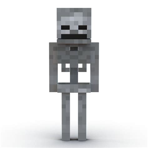 Minecraft Skeleton 3d Model 29 Gltf Max Usdz 3ds C4d Fbx Ma Obj Free3d
