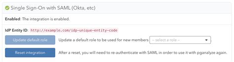Single Sign On Custom SAML Integration Pganalyze