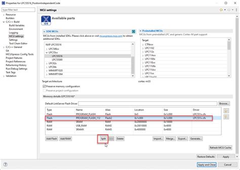 Placing Code In Sections With Managed Gnu Linker Scripts Mcu On Eclipse