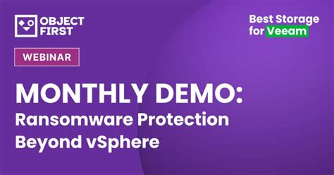 Alright How Do You Go Beyond Vsphere To Secure All Your Backups Object First Spiceworks