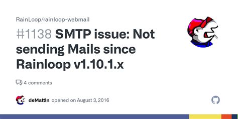 Smtp Issue Not Sending Mails Since Rainloop V1101x · Issue 1138