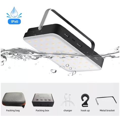 20000mah 캠핑 랜턴 보조베터리 비상 조명 텐트 조명 야간 낚시 Ip65 방수 모자 야외 캠핑 Aliexpress