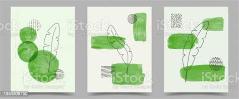 벡터 그림입니다 추상적인 현대미학 배경 커버 포스터 엽서 카드 전단지 브로셔디자인 벽 장식 현대 미술 프린트 수채화 그림 에코