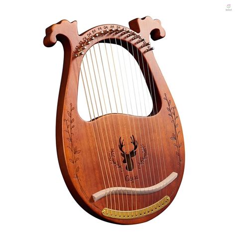 c key 16 string ไม้ lyre harp resonance กล่อง string instrument พร้อม