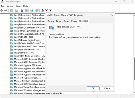 Intel Shared SRAM And Intel SMBus Driver Errors In Acer N50 640 EB15