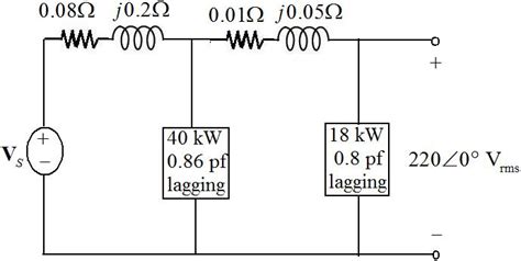 solved find the input source voltage and input power factor