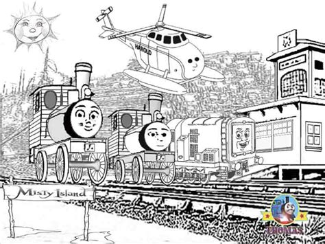 Dibujos Para Colorear De Thomas Y Sus Amigos Para Imprimir Páginas De