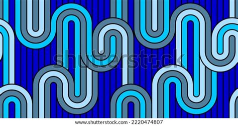 Seamless Pattern Twisted Lines Vector Linear Stock Vector Royalty Free 2220474807 Shutterstock