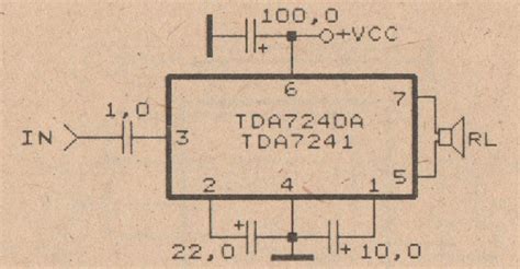 Tda7240 Tda7241 Amplifier Schematic Subwoofer Bass Amplifier