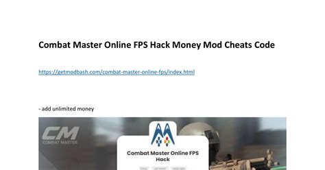 Combat Master Online FPS Hack Money Mod Cheats Code Pdf DocDroid