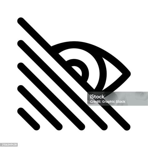Hide Icon Design User Interface Vector Stock Illustration Download Image Now Blindness Eye