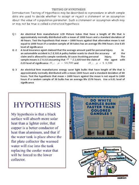 T Test And Testing Of Hypothesis Pdf Students T Test Statistical